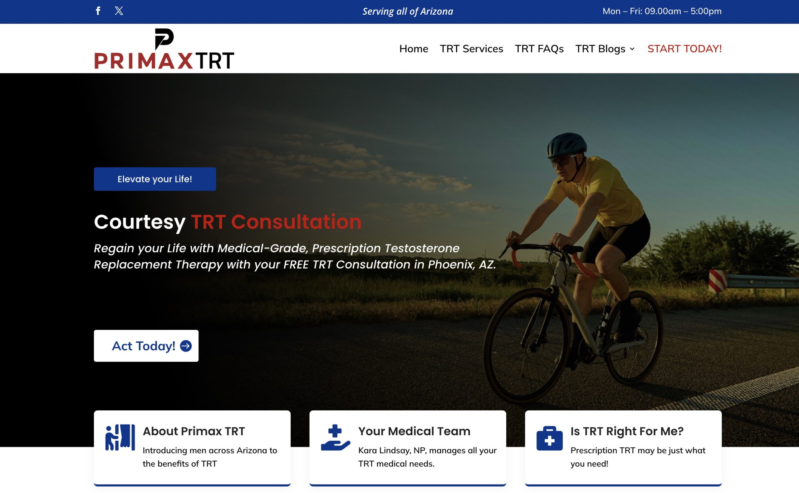 START TODAY! - Primax TRT / Phoenix Testosterone Replacement Therapy